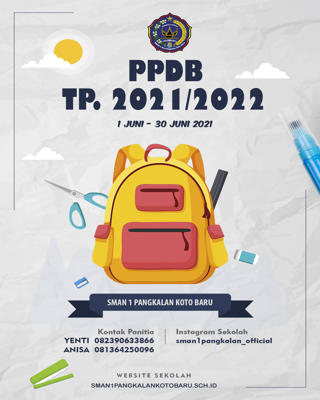 PPDB TP.2021-2022 - SMA NEGERI 1 KEC. PANGKALAN KOTO BARU PPDB TP.2021-2022 - SMA NEGERI 1 KEC. PANGKALAN KOTO BARU